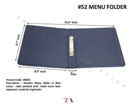 Menu Card Wooden Folder At Rs Piece Wooden Menu Folder In Mumbai ID