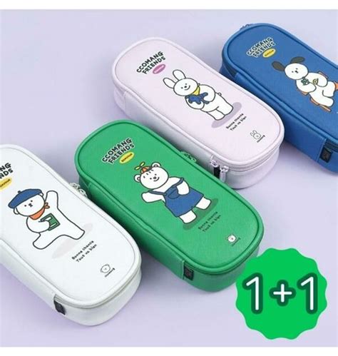 핑크풋 11 꼬망 파우치 케이스 대용량 필통 티몬
