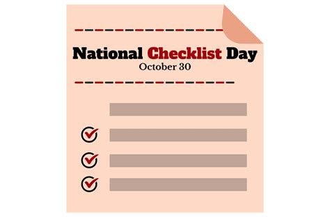 National Checklist Day Banner In Psd Illustrator Svg  Eps Png