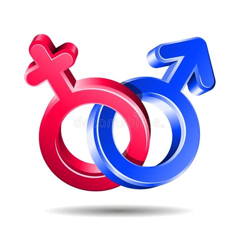 Bright Male And Female Linked Gender Icons Stock Vector Illustration Of Girl Icon 233313762