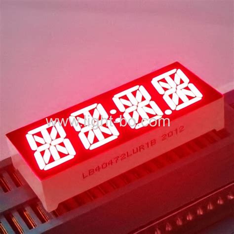 Ultra Bright Red 047 4 Dígitos E 14 Segmentos Com Display Catodo
