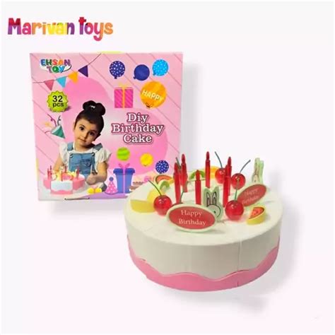خرید و قیمت اسباب بازی کیک تولد 32 تکه از غرفه اسباب بازی مریوان تویز