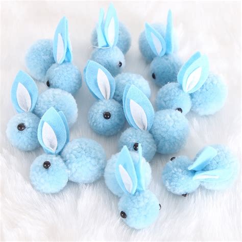 Vbvc 10pcs Easter Decoration Plush Mini Bunny Easter Bunny Doll Toy