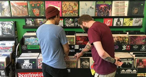 record store dispatches weird guy to flip through same stack of records