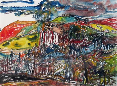 John Bellany Cbe Ra Hrsa Untitled Landscape Thompsons Gallery