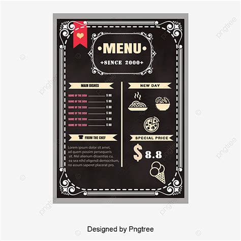 Restaurant Menus Png Image Vector Restaurant Menu Menu 56 Off