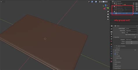 Why This Object Grayed Out On Collection Tabs Modeling Blender Artists Community
