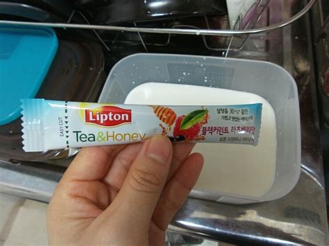 우유로 홍차아이스크림 만들기