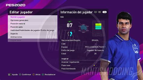 Mantis Modding Myclub Legends Offline Mode Efootball Pes 2020 V5