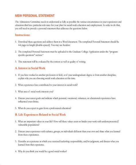 Statement Of Work Examples To Download