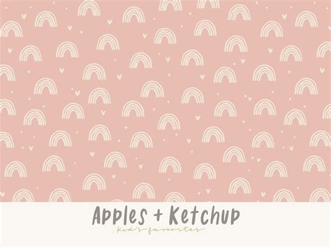 Rainbow Blush Pink Boho Print Seamless Pattern Digital File Repeating
