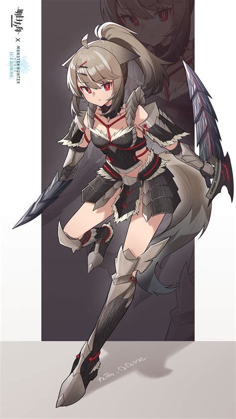 Jiuyu Qame Cutter Arknights Arknights Monster Hunter World