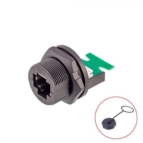 Waterproof Rj45 Bulkhead Connector Panel Mount Shine Industry