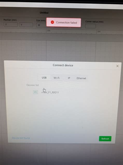 F1 Sees Machine But Connection Fails Before It Sets It Up Xtools Says Its A Known Bug And I Can