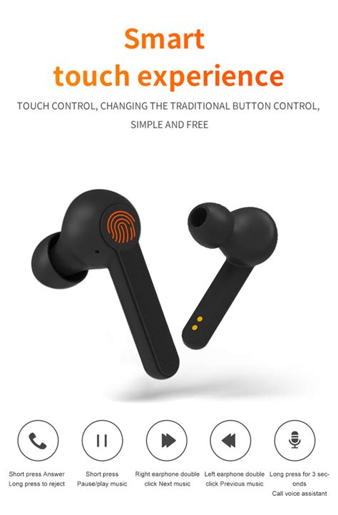 XY-7 Touch Control True Wireless Earbuds Bluetooth 5.0 In-ear TWS ...