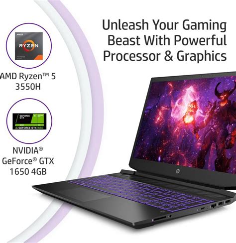 Hp Pavilion Gaming Ryzen Quad Core H Gb Gb Ssd Windows Home Gb Graphics