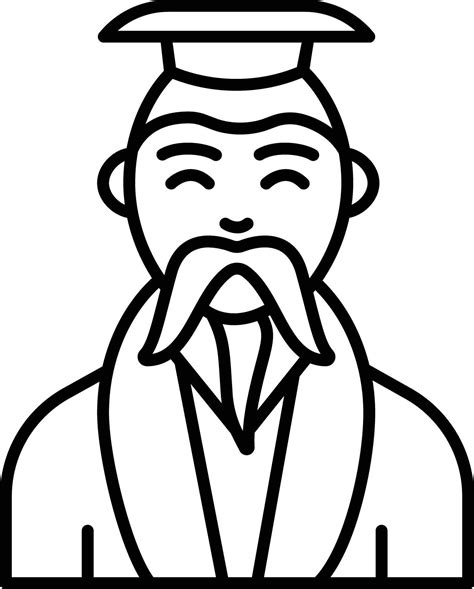Chinese Emperor Outline Illustration 43286086 Vector Art At Vecteezy