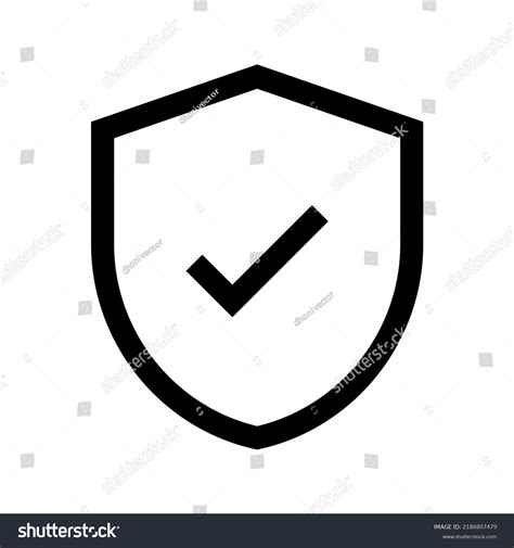 Shield Icon Template Isolated Logo Design Stock Vector Royalty Free
