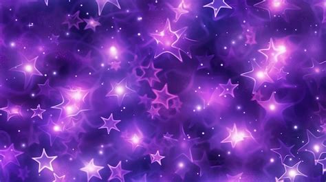 Animated Purple Stars Background