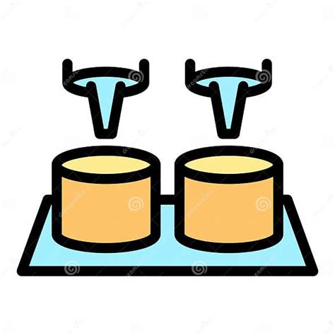 Kaars Maken Pictogramvector Vlak Stock Illustratie Illustration Of