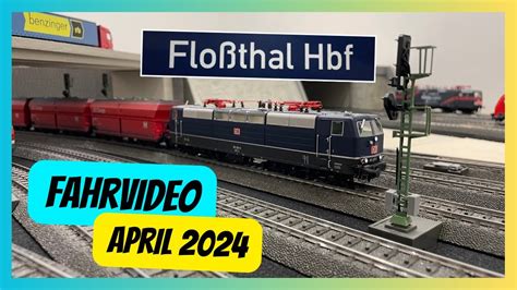 Märklin H0 Fahrvideo auf 12qm Anlage im Bau April 2024 YouTube