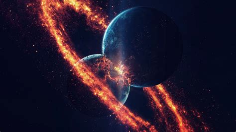 Planet Collision HD Wallpapers 43595 Baltana