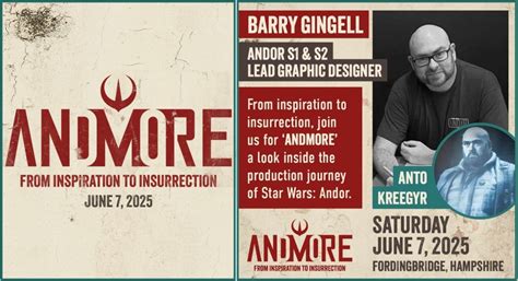 Andmore The Uk Andor Fan Event Barry Gingell Attending Fantha Tracks Daily Star Wars News