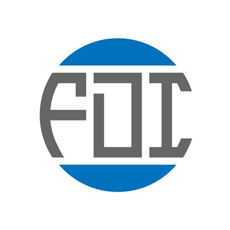 Fdi Letter Logo Design On White Background Fdi Creative Initials