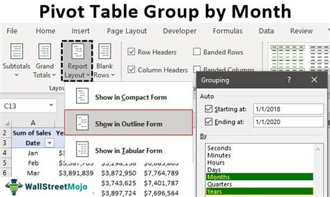 Pivot Table Group By Month How To Group Dates By Month