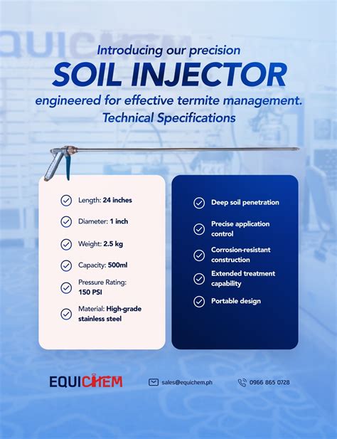 Equichem 🌱 Soil Injector Precision Engineered For Elite Termite