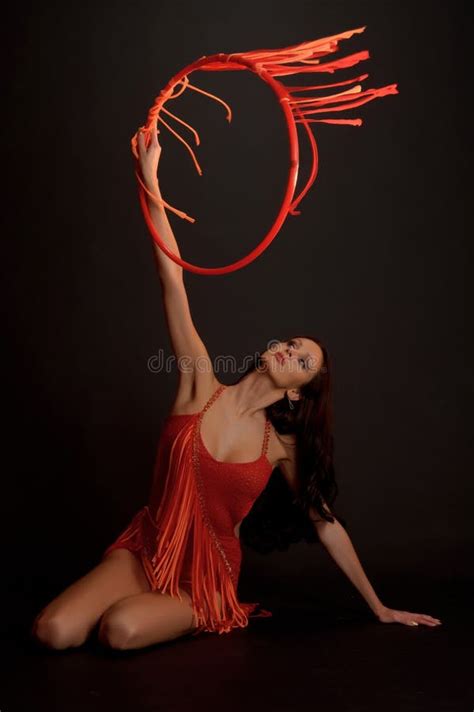 Gymnast In Red Stock Photo Image Of Arabian Charming