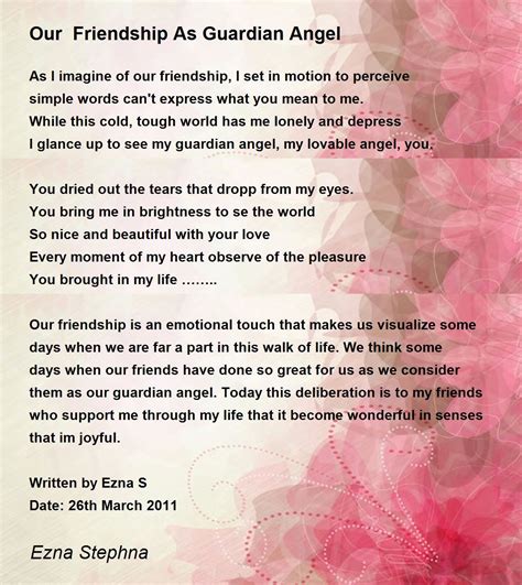 Guardian Angel Poems For Friends