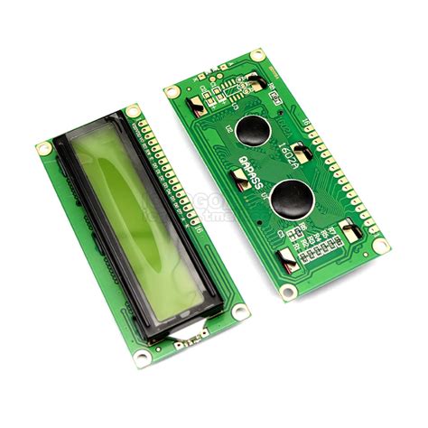 蓝屏 黄绿屏1602A 液晶屏幕 5V LCD带背光 IIC I2C 1602转接板块 虎窝淘