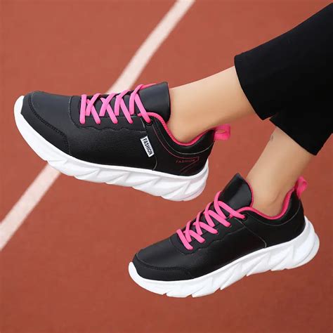 Lightweight Lace Up Casual Running Shoes Comfort Thick Sole Anti Slip