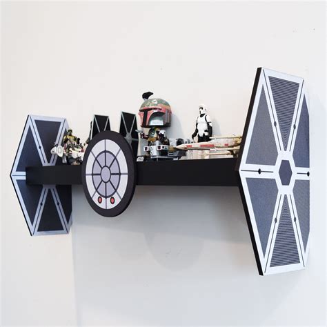 Tie Fighter Inspired Wall Shelf Display Shelf Star Wars Fan T