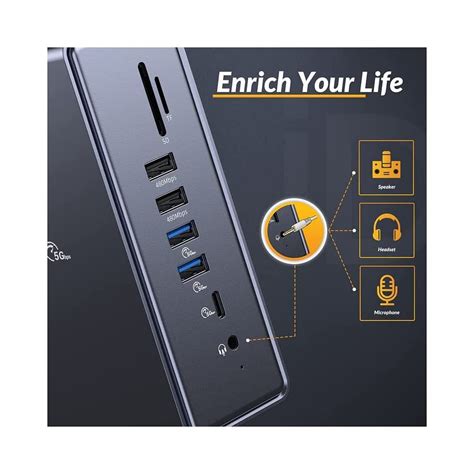 Buy USB C Docking Station Dual Monitor In IDsonix USB C Laptop Docking Station With