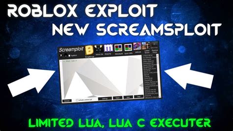 ROBLOX New Screamsploit Limiteds Lua Lua C Executer Working YouTube