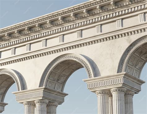 Premium Photo Realistic Background Architecture Classic Gate Render