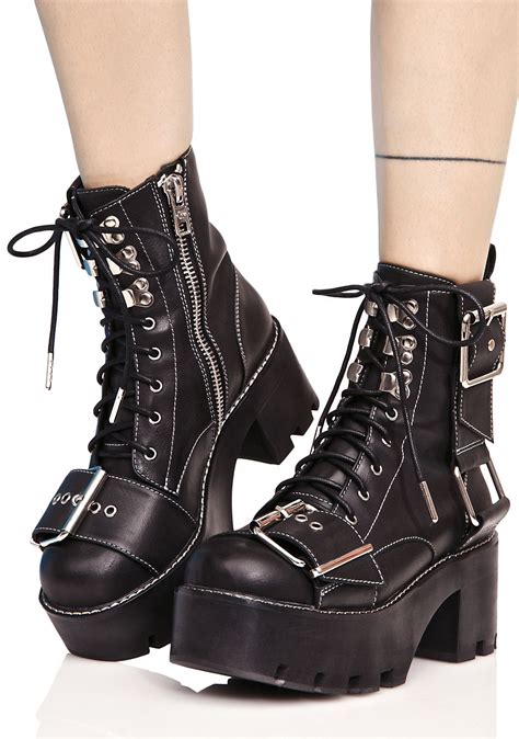 Goth Boots I Want It Black Fashion Boots Goth Shoes Gothic Shoes