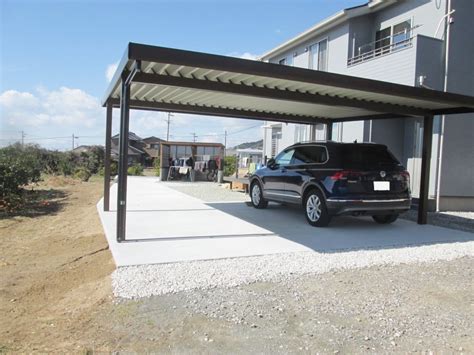 駐車スペースとお庭をコンクリ敷にしました 豊橋市豊川市の増改築・リフォーム専門店ありがとうの家