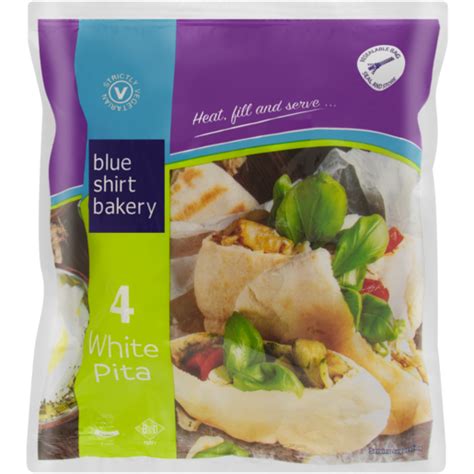 Blue Shirt Bakery White Pita 4 Pack Pitas Wraps Pitas And Naan