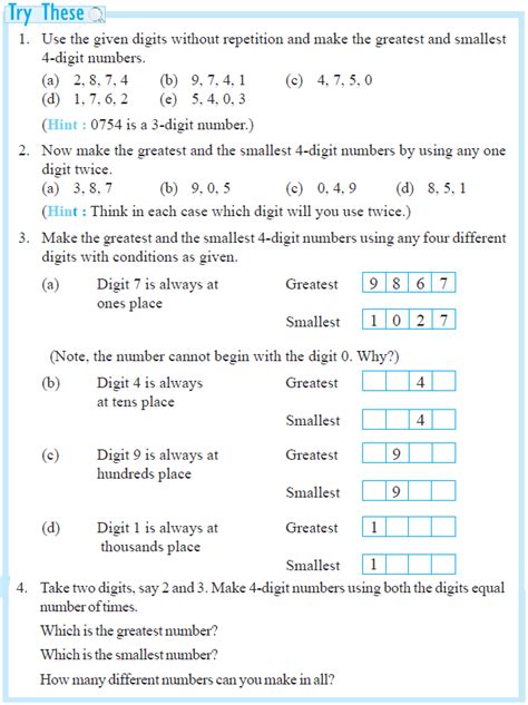 NCERT Class VI Mathematics Chapter 1 Knowing Our Numbers AglaSem Schools