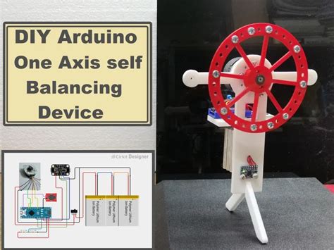 Diy Aduino One Axis Self Balancing Device Arduino Axis Electronics Projects