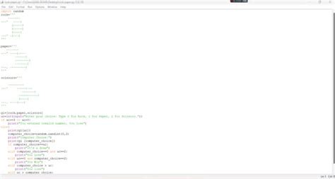 Ilma Khan On Linkedin Python Coding Internship Codsoft Rockpaperscissors