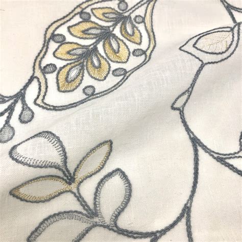 Floral Linen Fabric Etsy