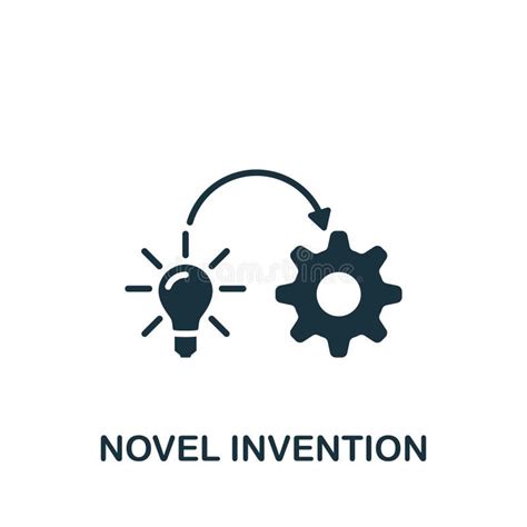 Novel Invention Icon Monochrome Simple Sign From Intellectual Property Collection Stock Vector