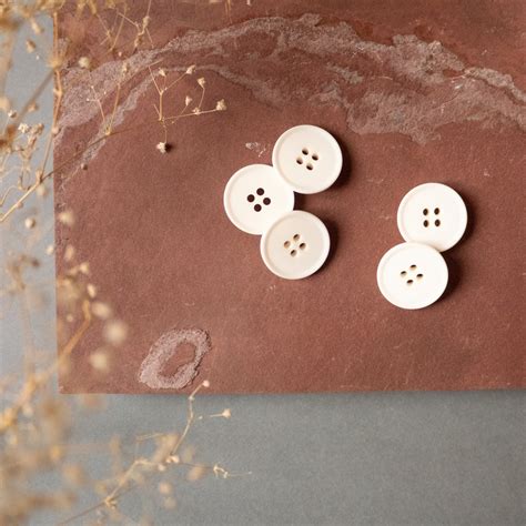 4 Holes Mat Button 20 Mm Alabaster Ikatee Sewing Patterns