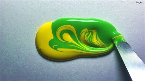 노랑과 연두를 섞으면 Yellow And Light Green Mixing Color Yellow 02 Youtube