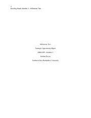 Mba 699 Snhu Module 3 Milestone Two Docx 1 Running Head Module 3