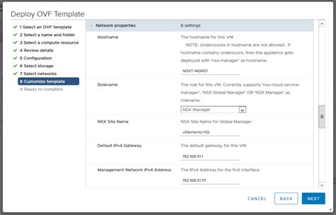 Deploying Nsx T Management Cluster